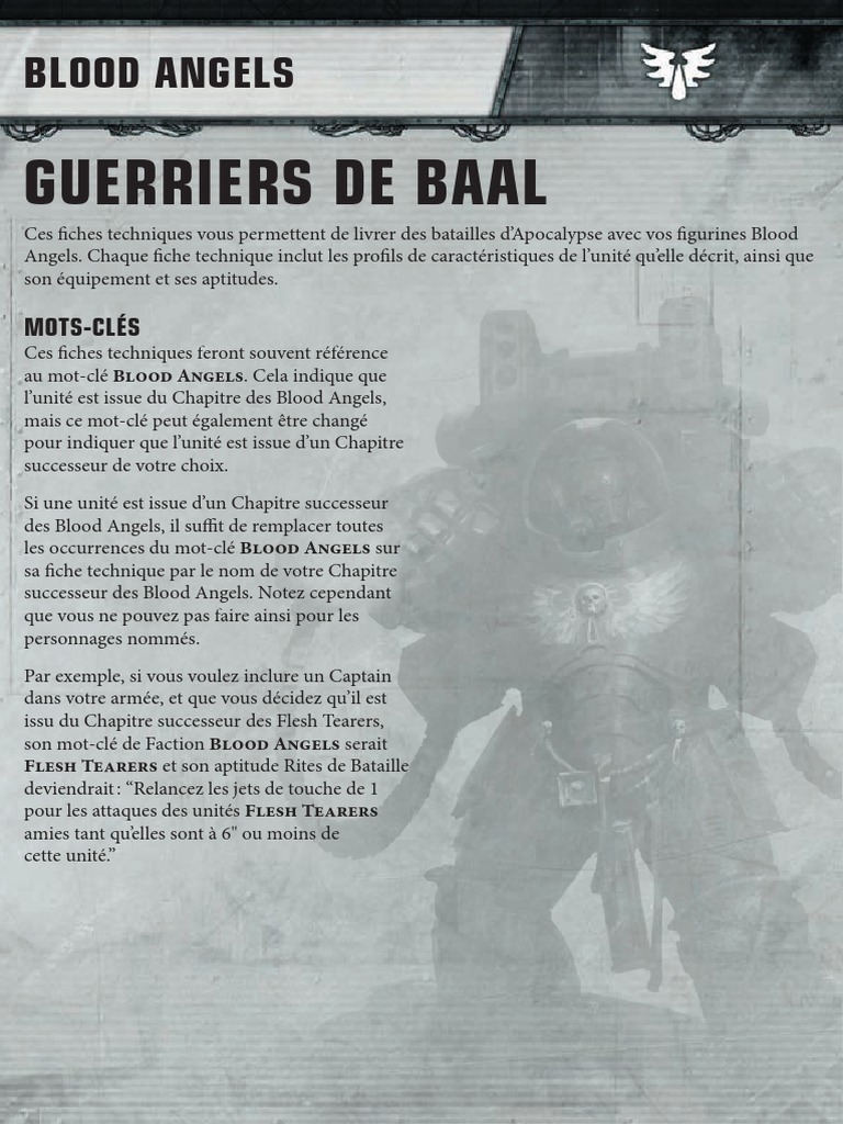 FRE Apoc - Datasheet - Blood - Angels - Web PDF | PDF | Science ...