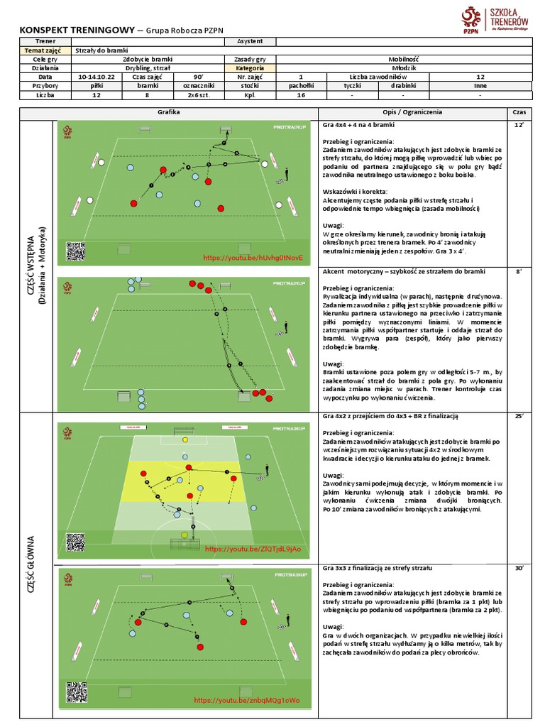 Mlodzik Tydzien VI - Trening 1 | PDF