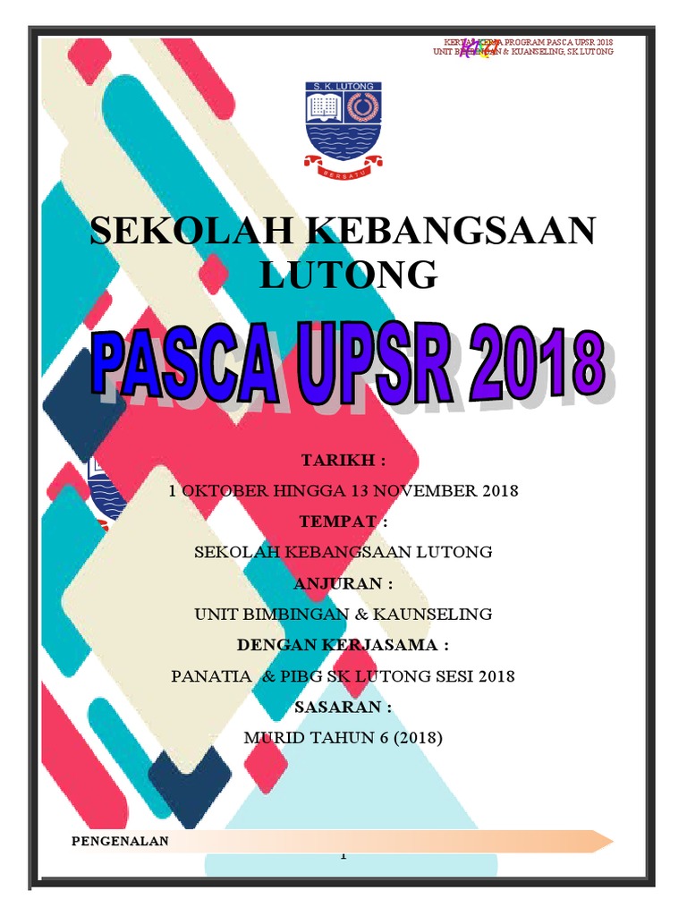 Kertas Kerja Pasca Upsr 2018 | PDF