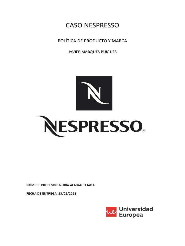 Caso Nespresso | PDF | café | Bolsa