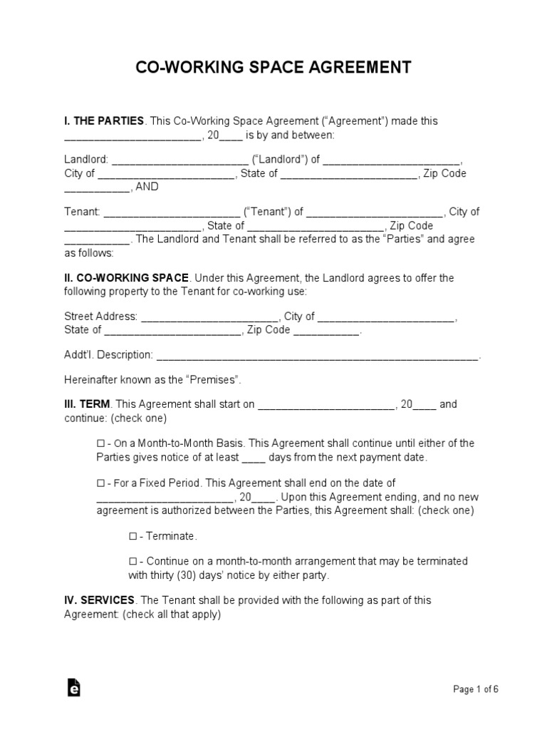 Co Working Space Rental Agreement | PDF | Leasehold Estate | Landlord