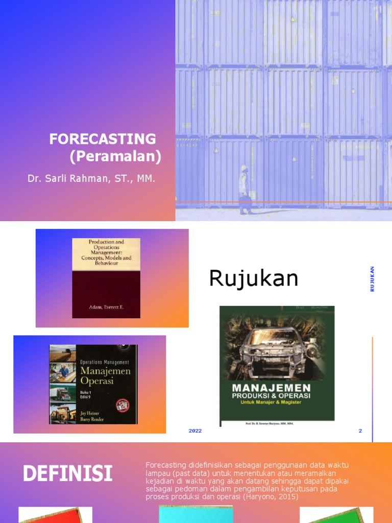 Metode dan Aplikasi Peramalan (Forecasting) dalam Pengambilan Keputusan Bisnis | PDF
