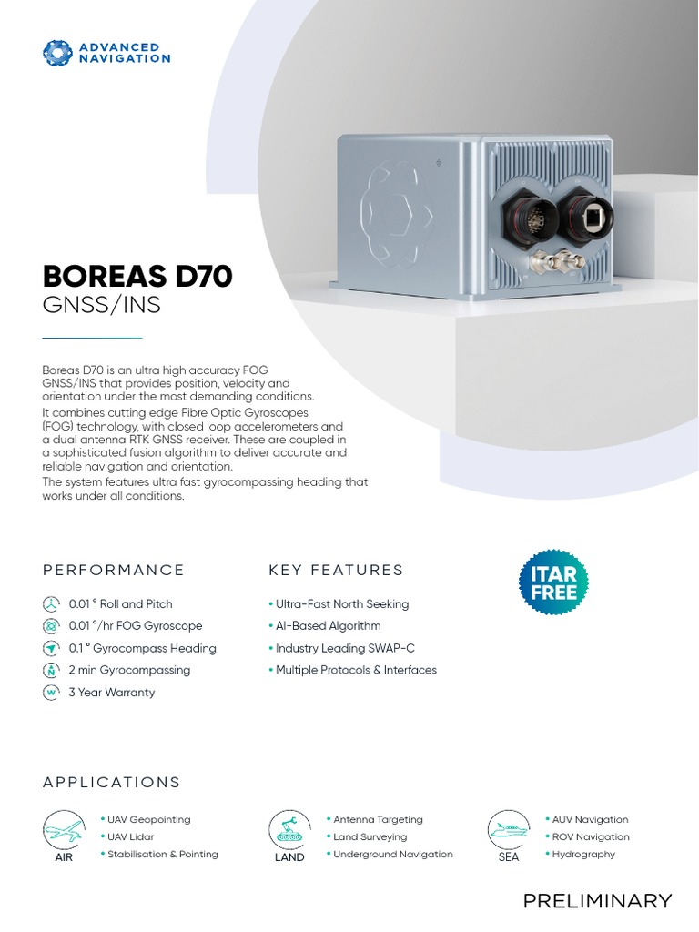 Boreas D70 Datasheet | PDF
