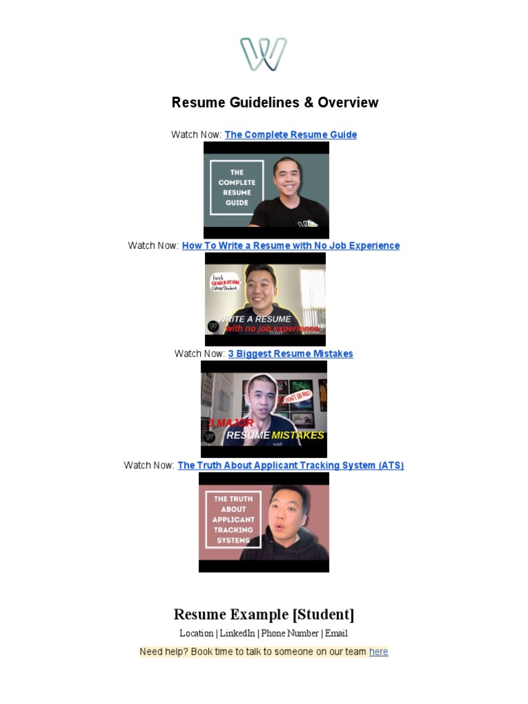 How to Write a Resume: A Comprehensive Guide for Students and ...