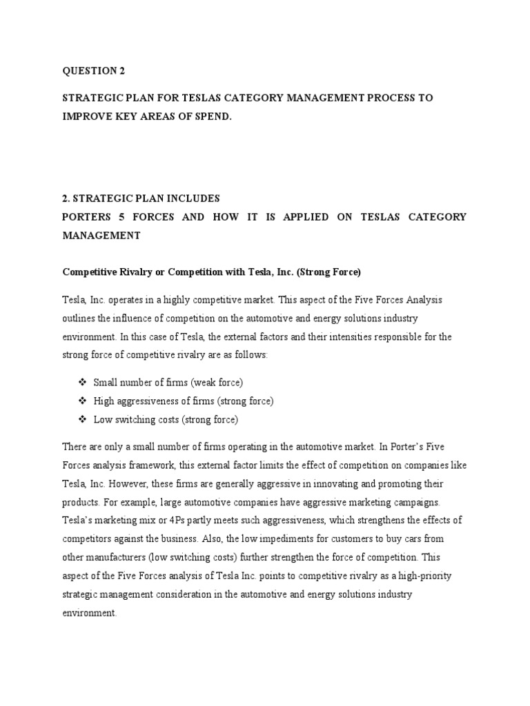 TESLA | PDF | Swot Analysis | Supply Chain