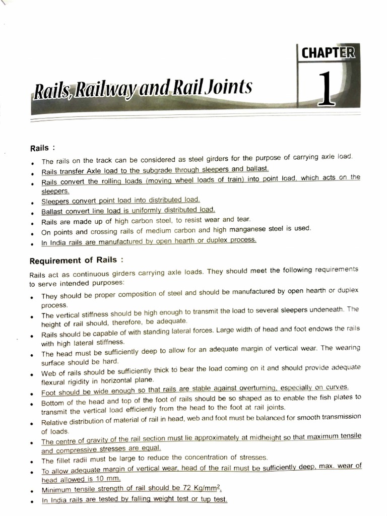 Rails, Railways and Joints Final PDF | PDF
