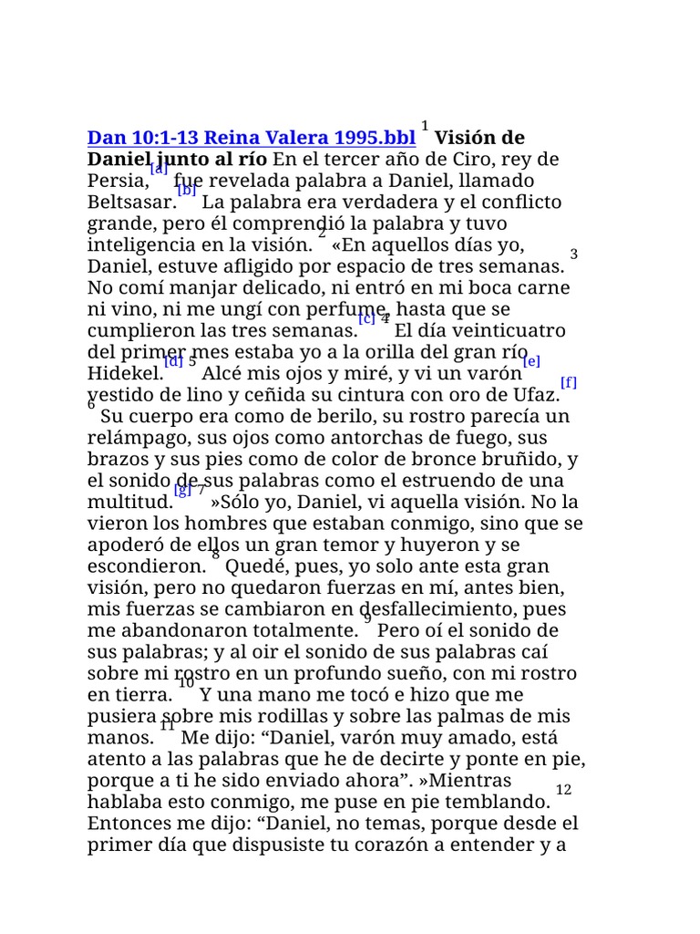Daniel 10 Visión Junto Al Rio | PDF