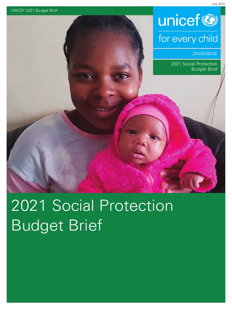 UNICEF Zimbabwe 2021 Social Protection Budget Brief PDF | PDF | Poverty ...