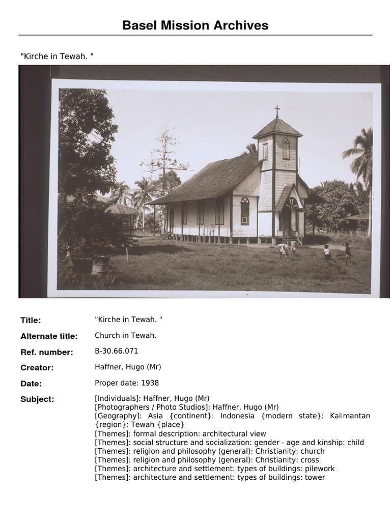 Basel Mission Archives: "Kirche in Tewah. " | PDF