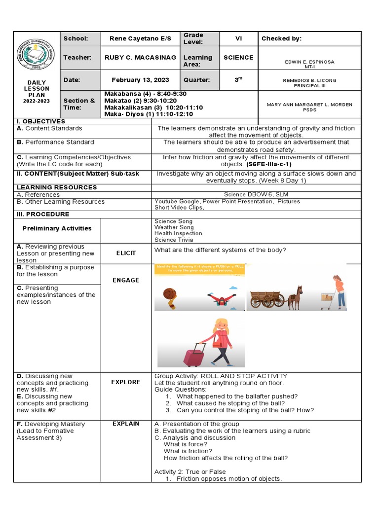 Science LP | PDF | Learning | Friction