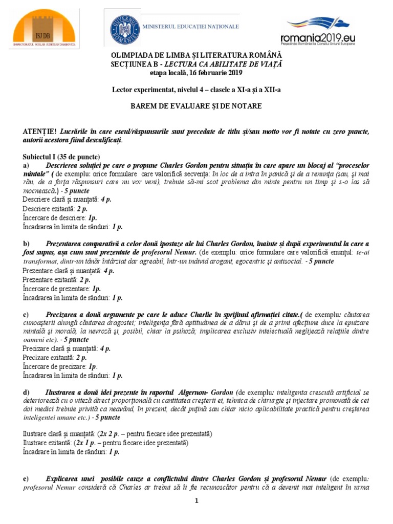 OLAV Barem Nivel 4 | PDF