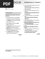 Focus 2 2ed MiniMatura Unit 3 ANSWERS | PDF