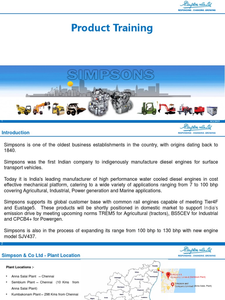 Simpson Introduction | PDF | Horsepower | Tractor