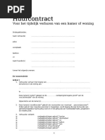 Huurcontract Garage | PDF