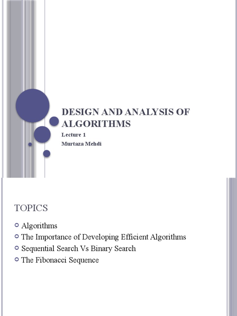 Introduction to Algorithms and Searches | PDF | Algorithms | Sequence