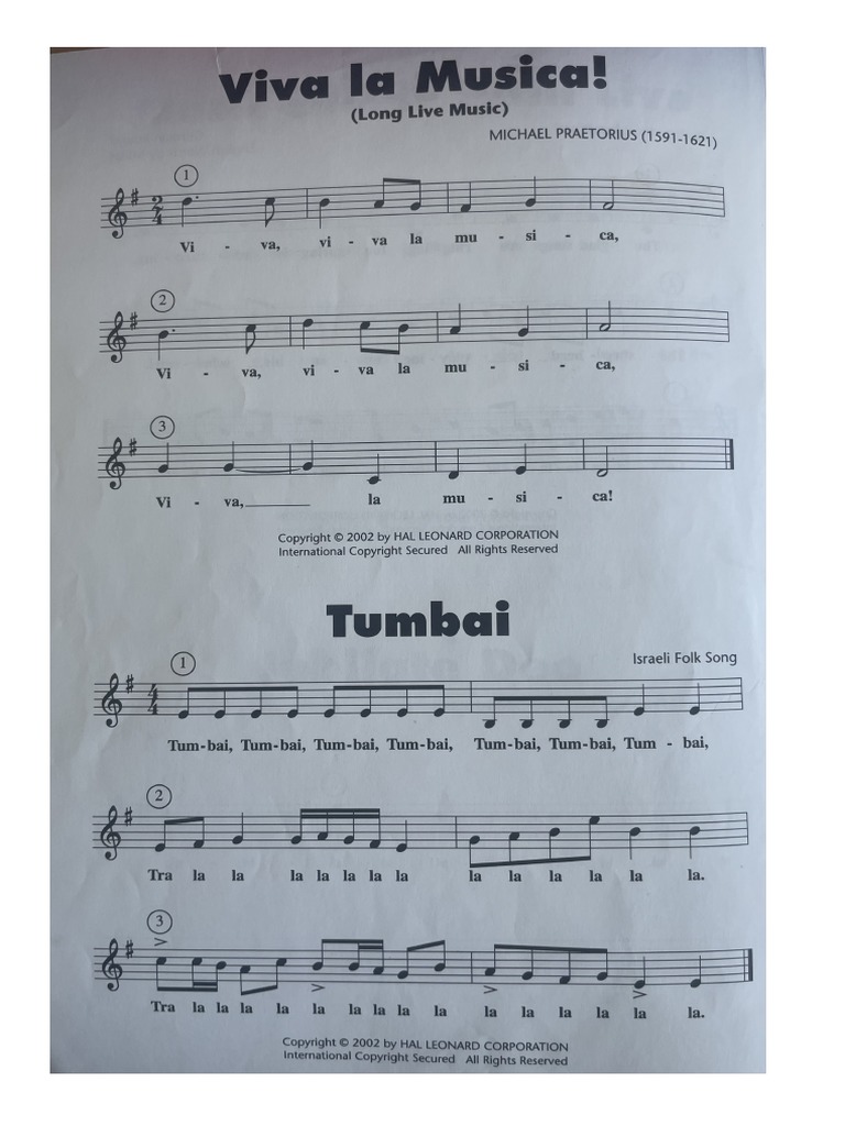 Viva La Musica & Tumbai | PDF
