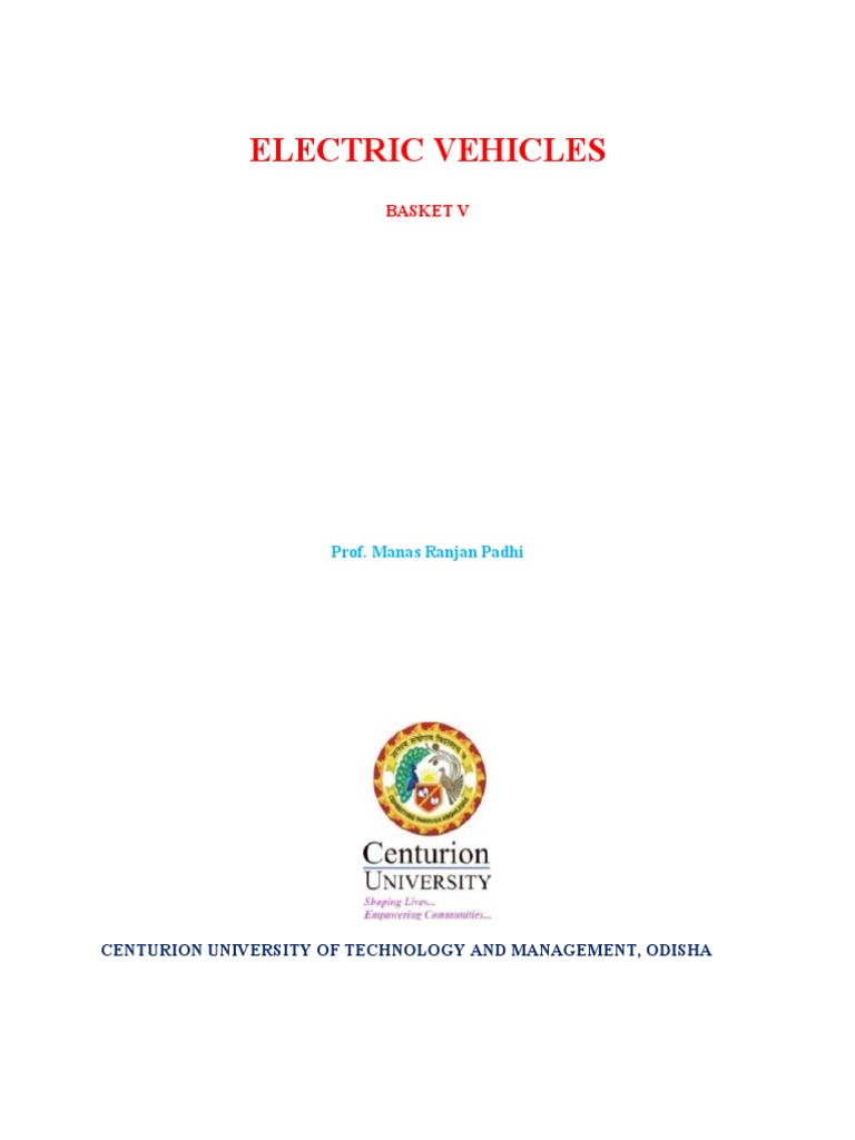 Overview of Electric Vehicles | PDF | Rechargeable Battery | Hybrid ...
