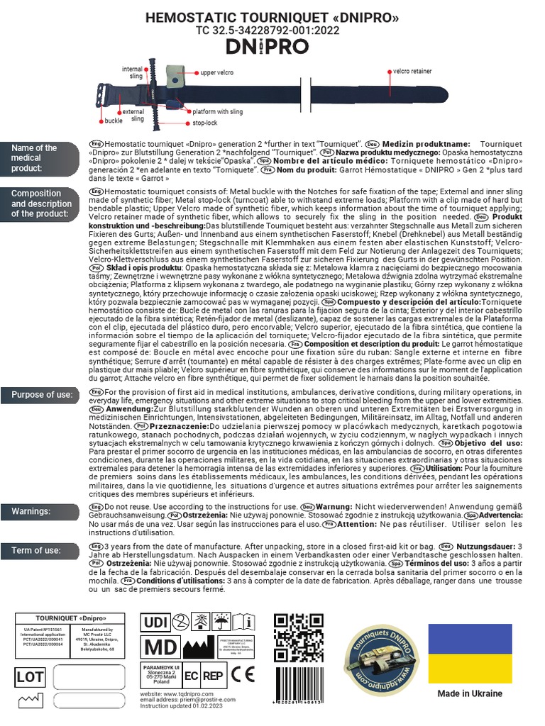 Instruction TQ DNIPRO | PDF