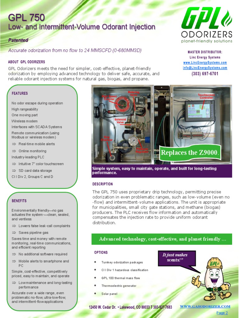GPL 750 Odorizer Datasheet | PDF | Pipe (Fluid Conveyance) | Pipeline ...