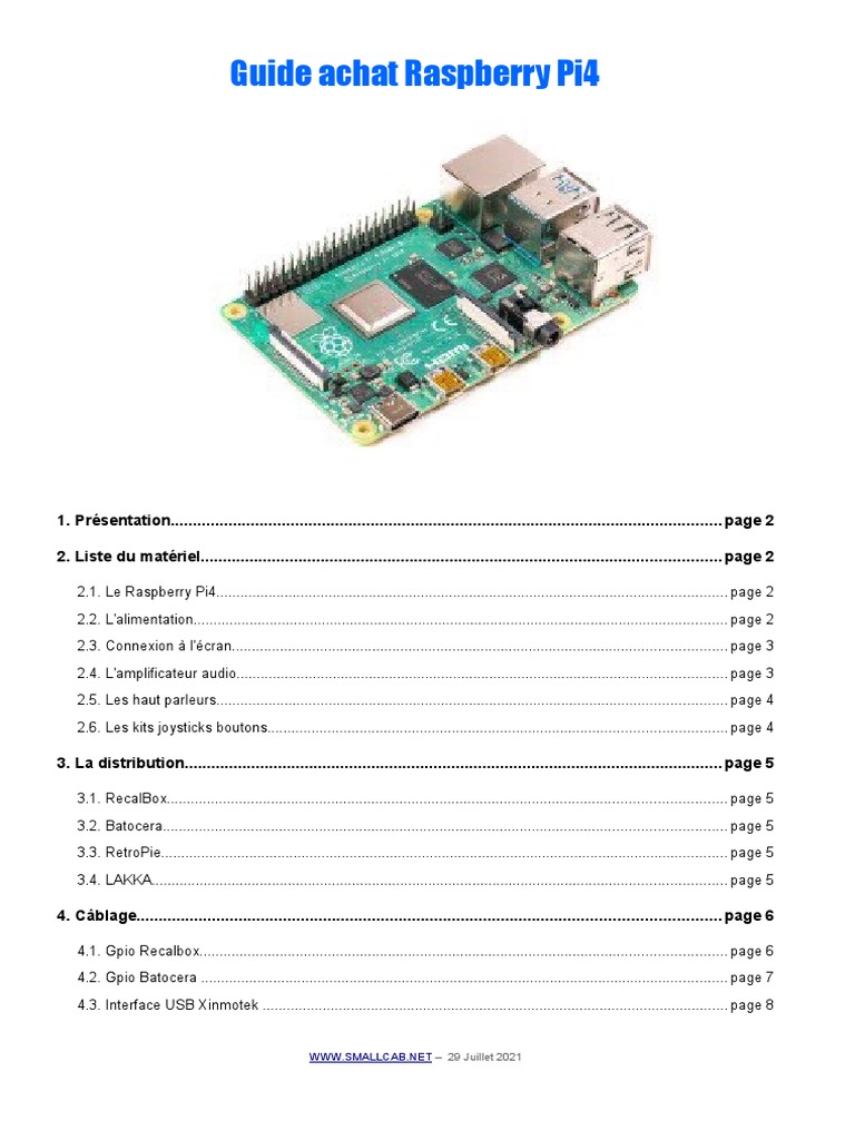 Guide d'achat pour Raspberry Pi 4 | PDF | Technologies de l'information ...