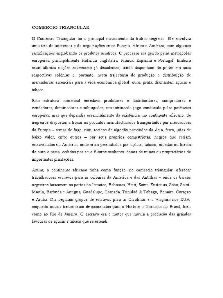 Comercio Triangular | PDF
