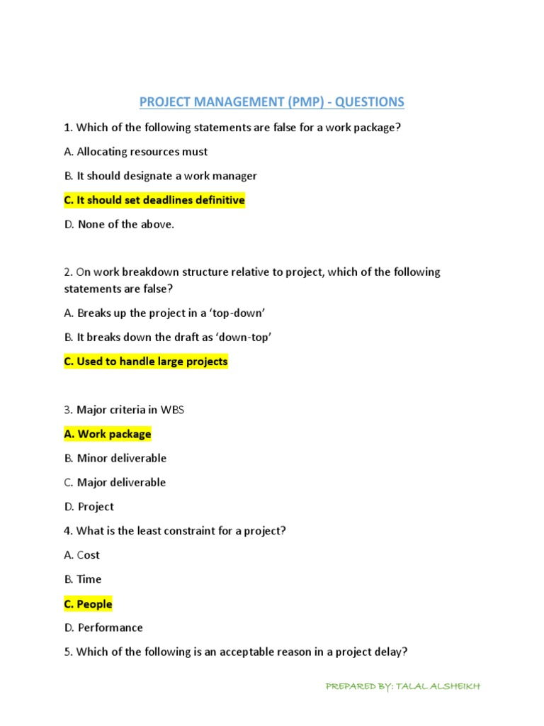 MMUP PMP Questions | PDF | Art | Technology & Engineering MMUP PMP Questions | PDF | Art | Technology & Engineering