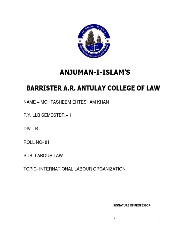 Labour Law PDF | PDF | International Labour Organization | Labour Law