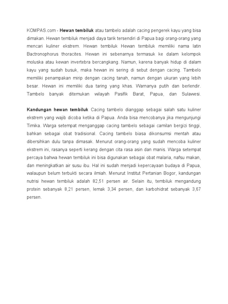 Tembiluk | PDF | Memasak, Makanan, & Anggur | Griya & Taman