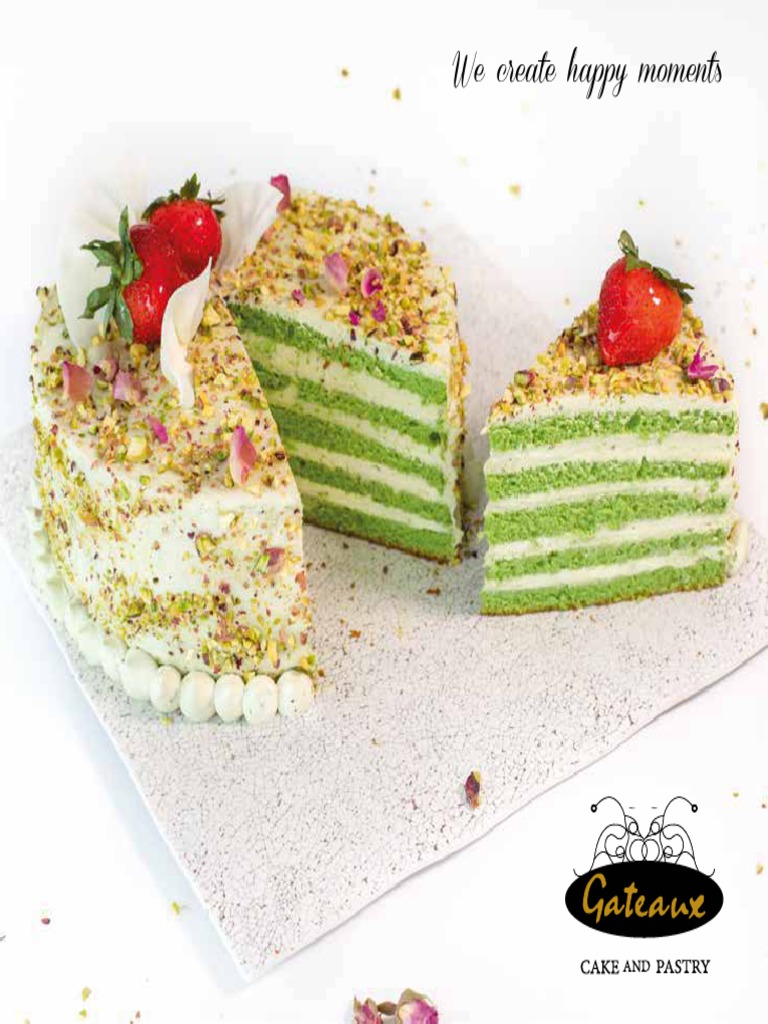 Gateaux Menu | Download Free PDF | Cakes | European Cuisine