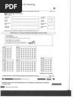 Sample Answer Sheets | PDF | Evaluation | University Of Cambridge