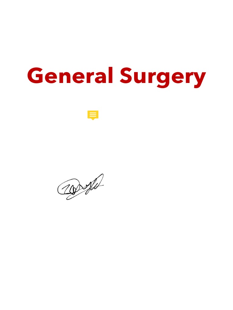 High Yield General Surgery Topics PDF | PDF | Abdomen | Medical Specialties