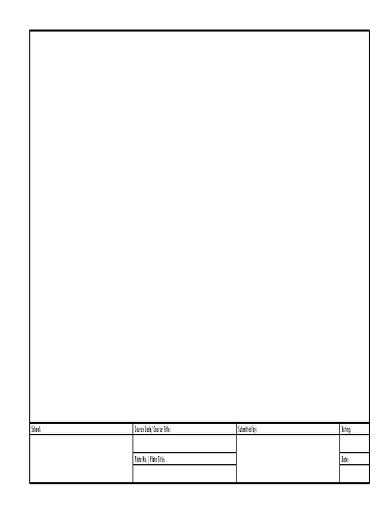 Title Block and Border Template PDF | PDF