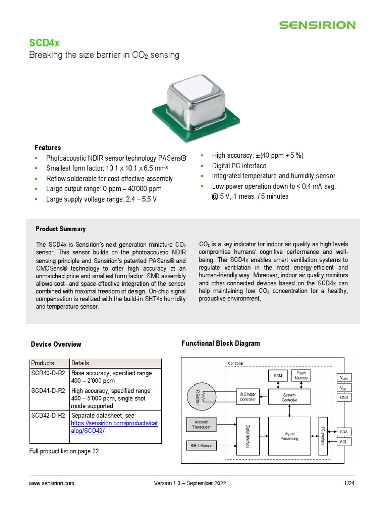 Sek SCD41 Sensor | PDF | Transmission Control Protocol | Sensor