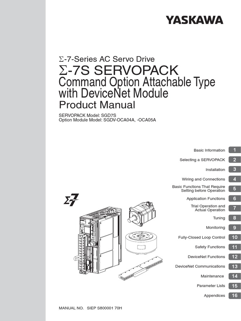 SGD7S 200V COAT DeviceNet PM EN SIEPS800001 70H 7 2 PDF | PDF ...