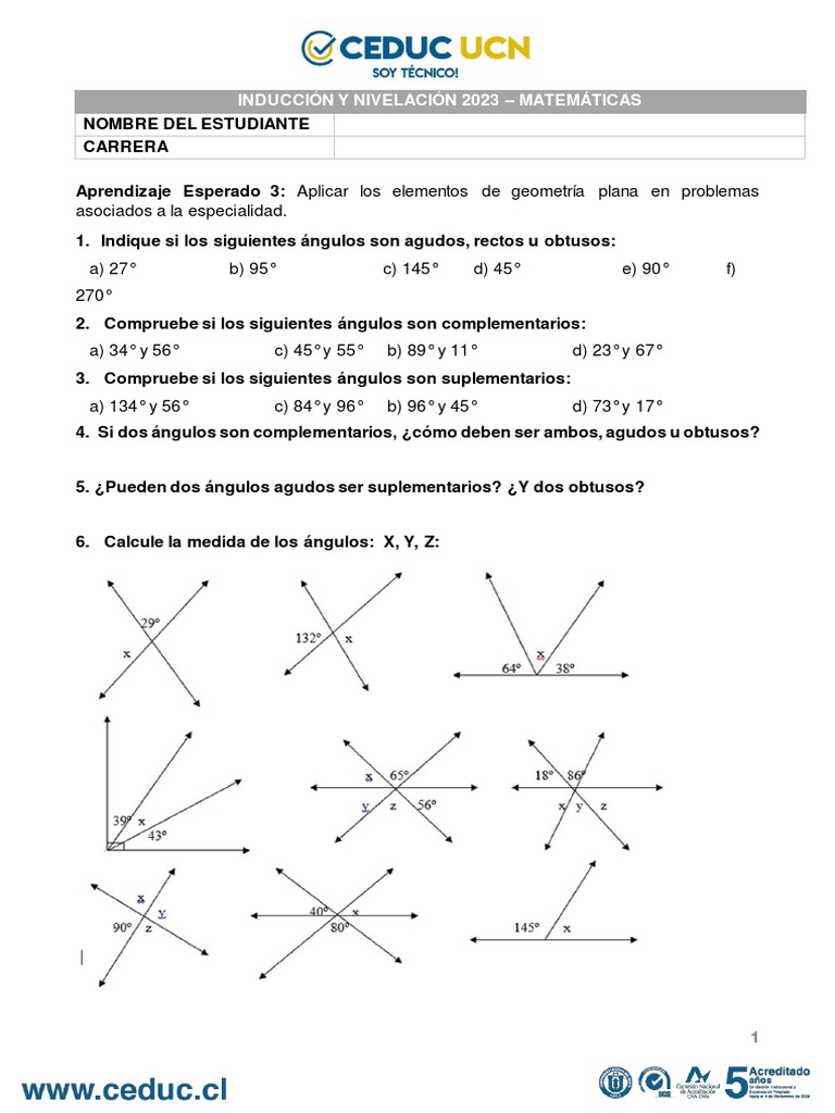 Aplicando conceptos básicos de geometría plana | PDF | Triángulo | Geometría euclidiana