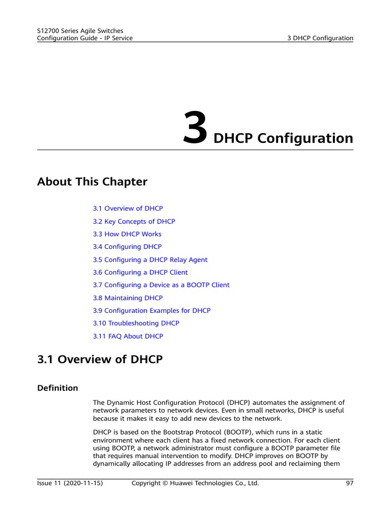 01-03 DHCP Configuration PDF | PDF | Ip Address | Computer Network