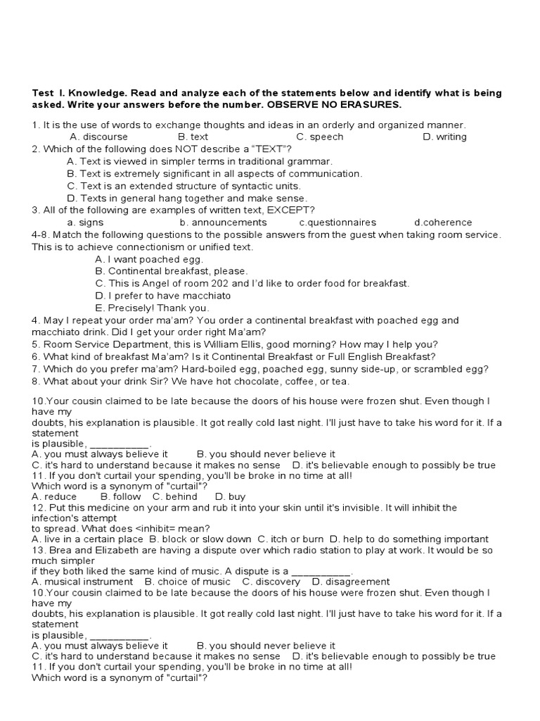 Analyzing Grammar, Meanings and Patterns in Sample Texts | PDF | Human ...