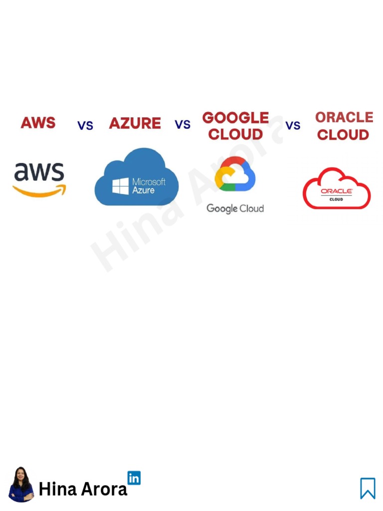 AWS Vs GCP Vs MS Azure Vs OCI 1678035909 | PDF | No Sql | Cloud Computing