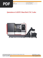 Sample Quotation For CNC Machine | PDF