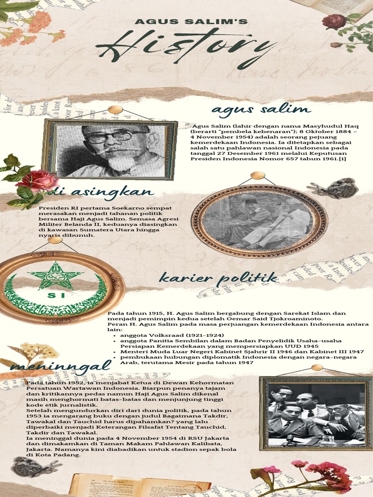 Brown Scrapbook Museum of History Infographic | PDF