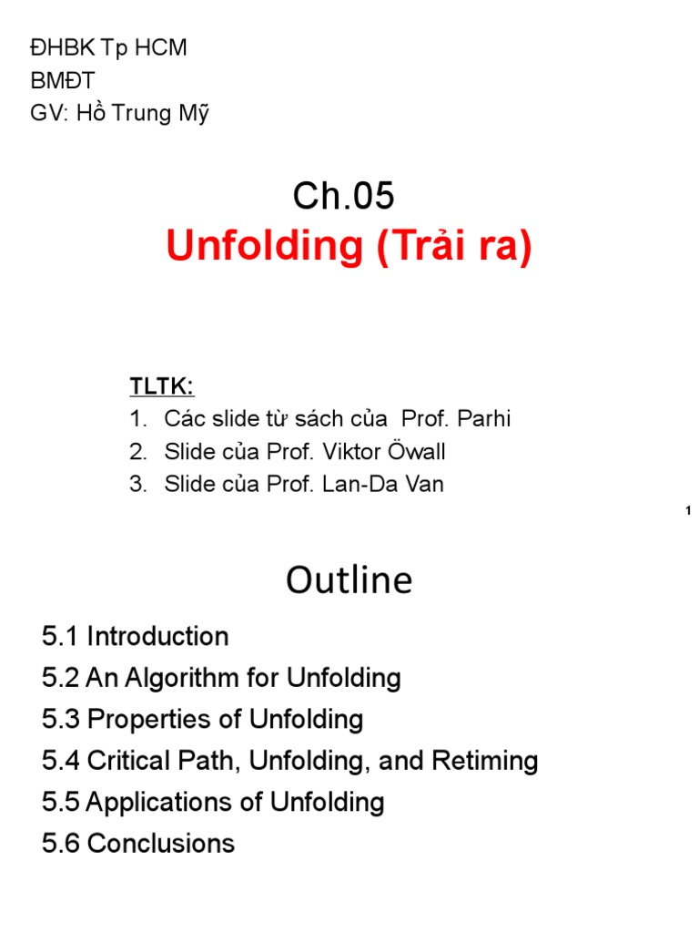FPGA - Ch5 - Unfolding | PDF | Number Theory | Computer Science
