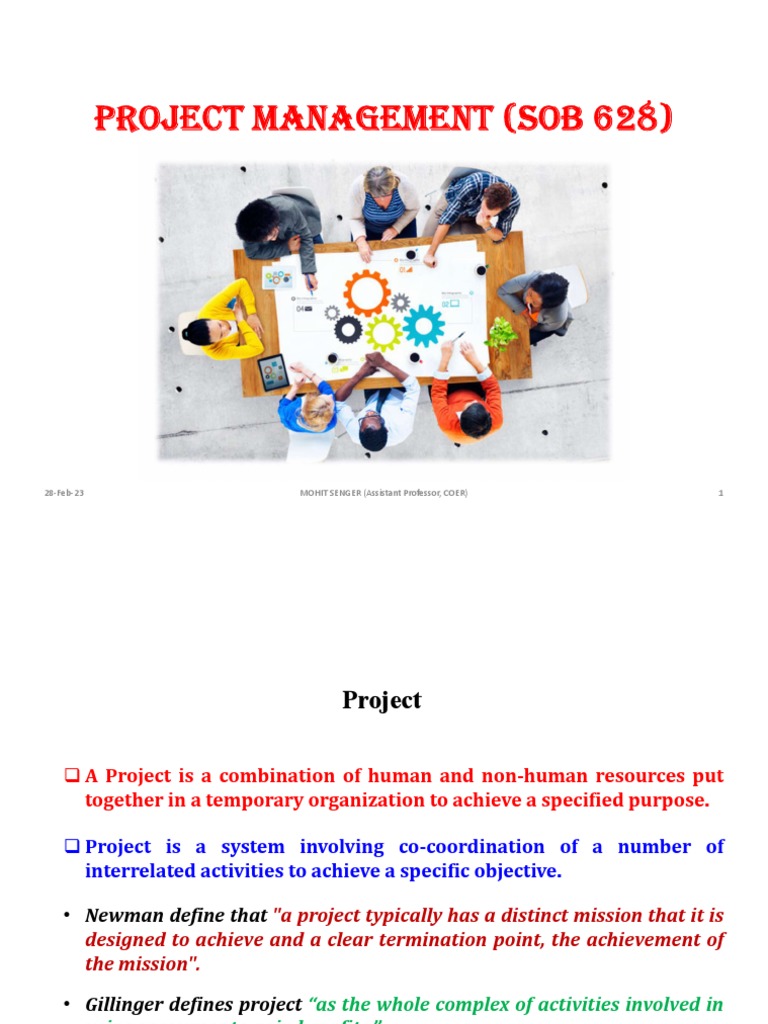 Unit - 1 Project Management | PDF | Project Management | Feasibility Study