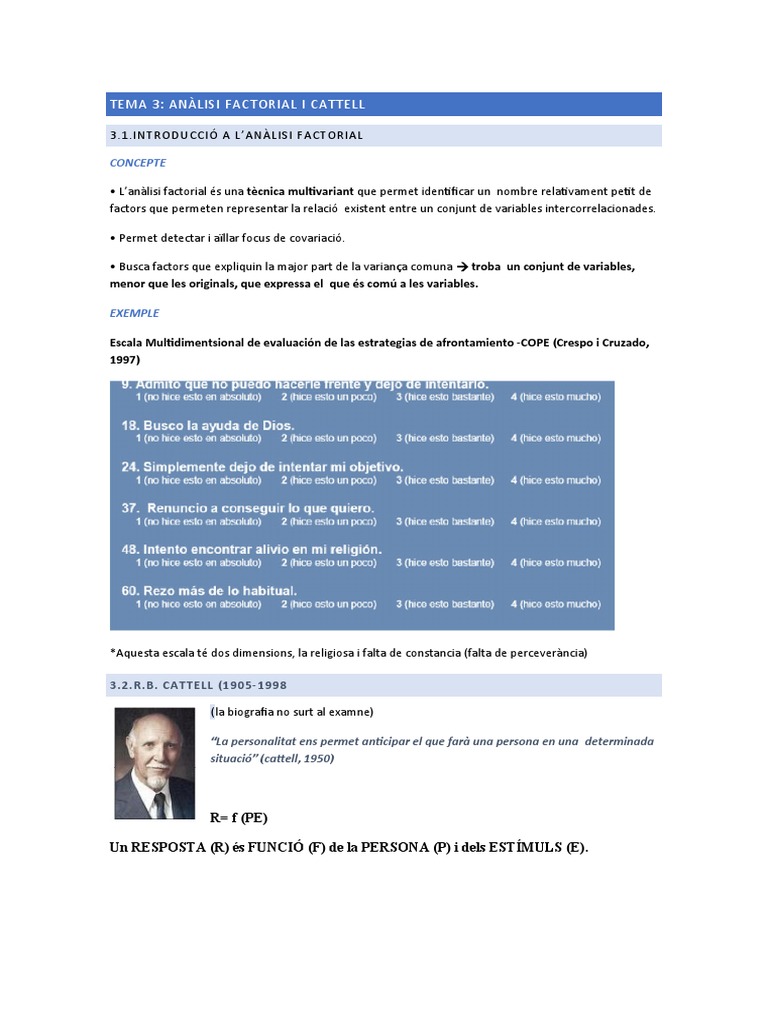 Apunts de Personalitat T.3 | PDF