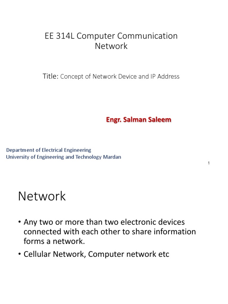 Introduction of Computer Communication | PDF | Computer Network | Network Topology