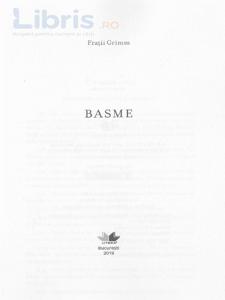 Basme - Fratii Grimm PDF | PDF