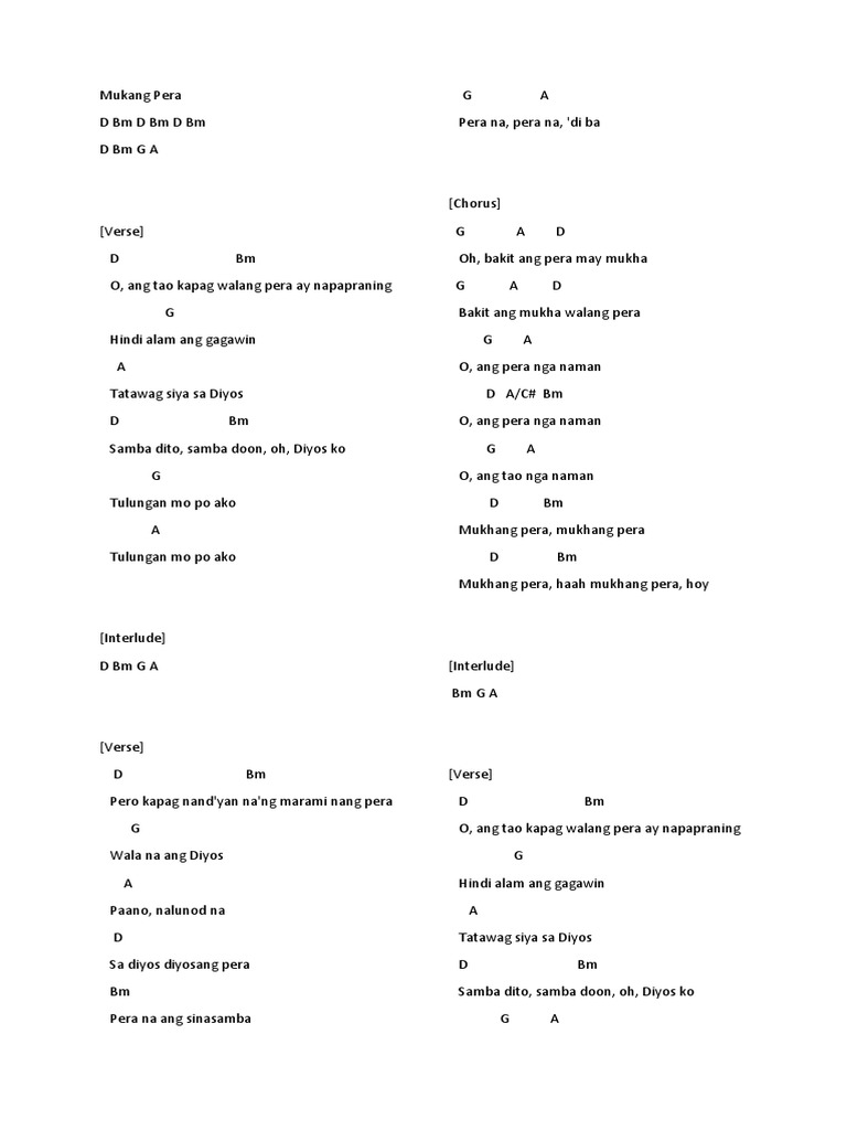 Mukang Pera | PDF