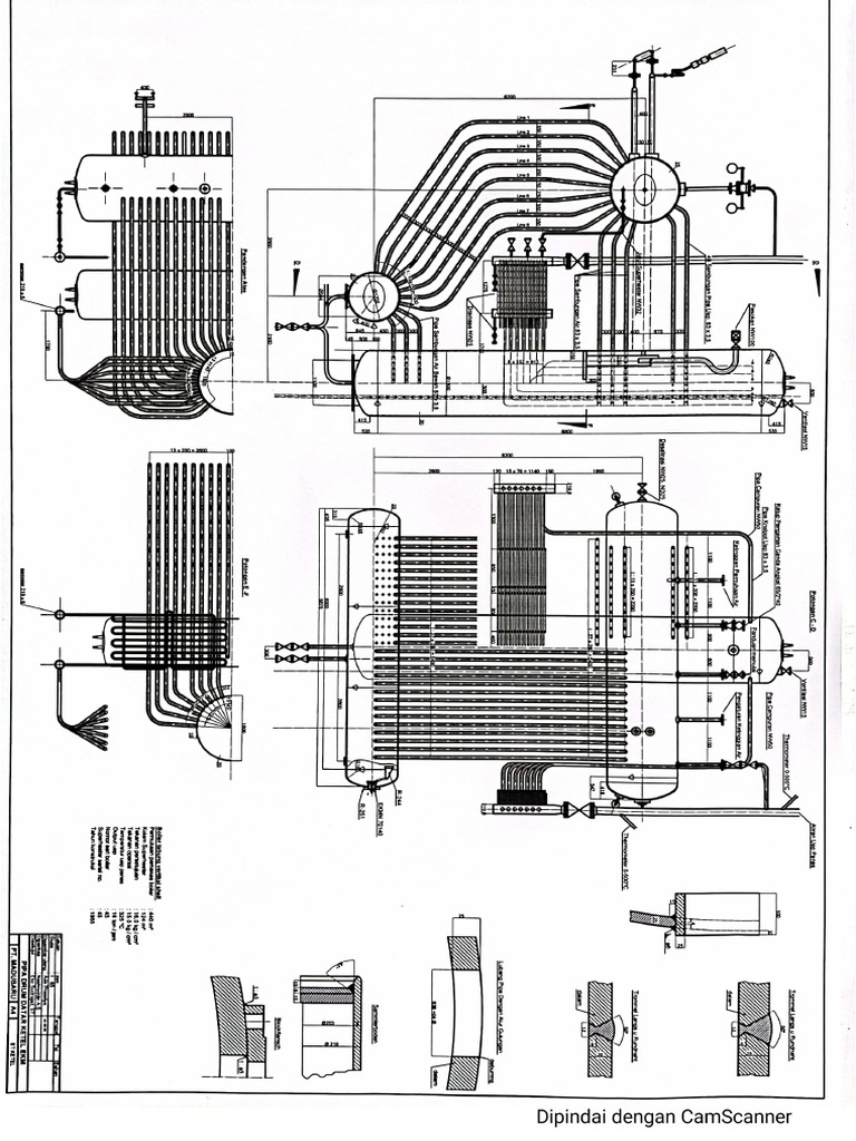 Drawing Boiler Pipa Air | PDF