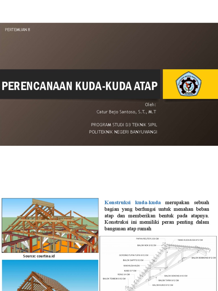 Struktur Kayu-Perencanaan Kuda-Kuda | PDF
