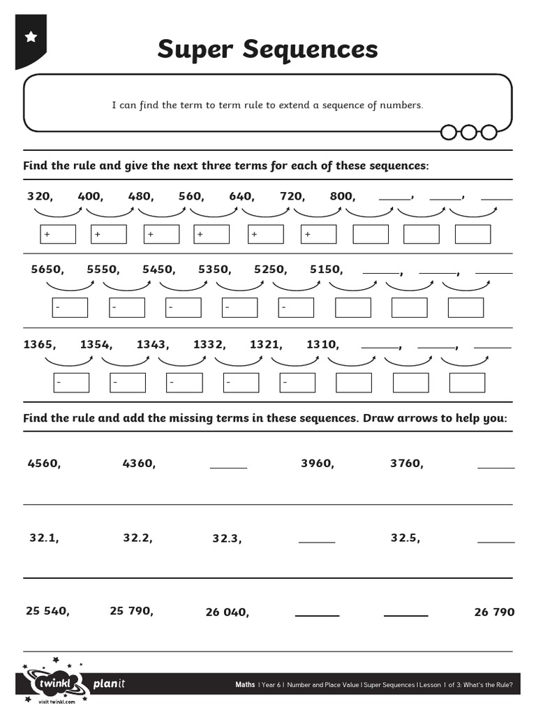 tp2 M 161 Super Sequences Activity Sheet - Ver - 6 | PDF | Mathematics