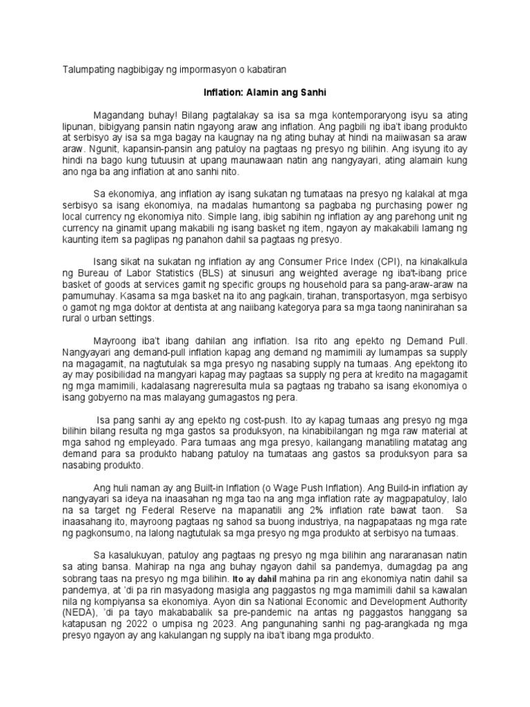 Talumpati Ayon Sa Layunin | PDF